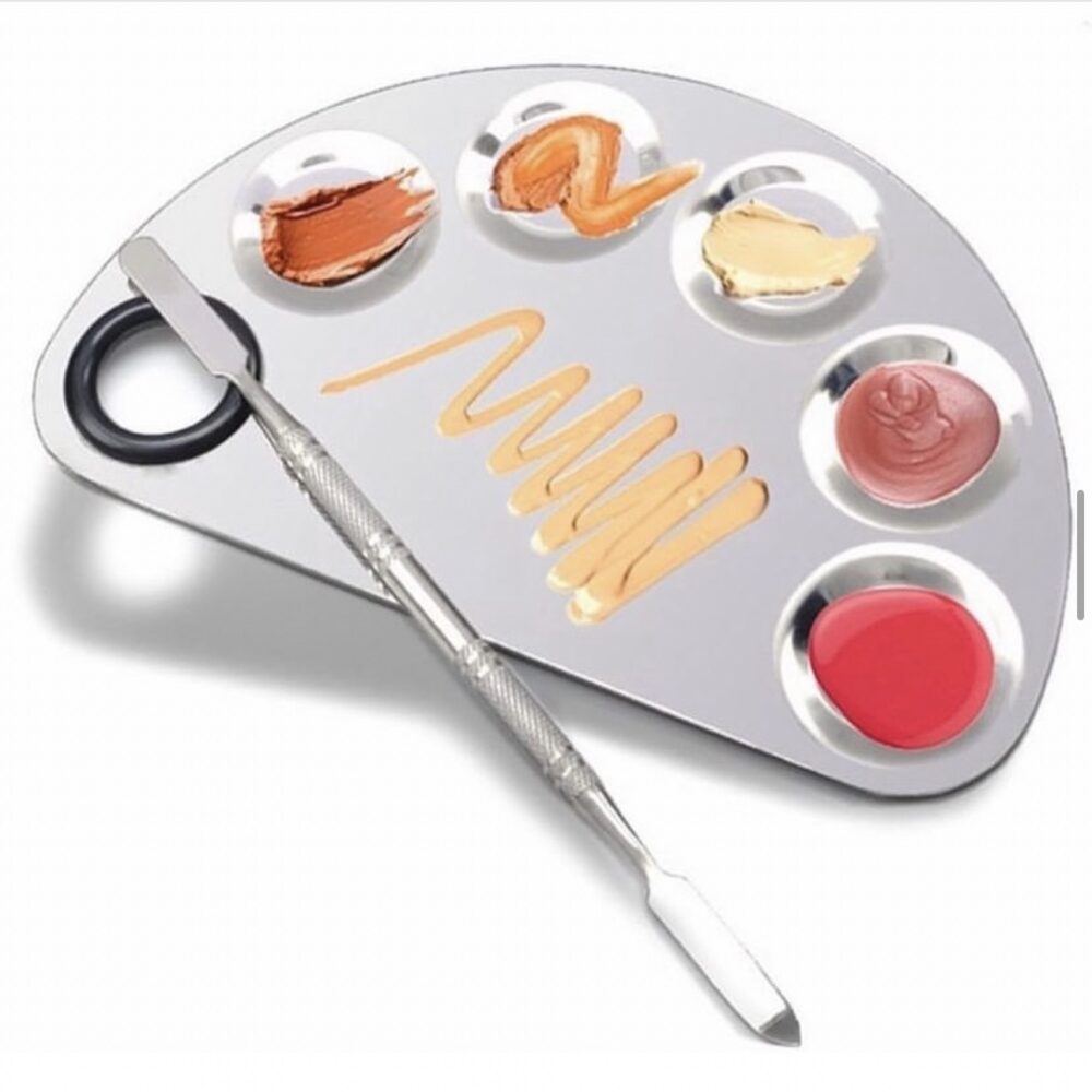 Mixing tray and spatula – David Beauty Cosmetics