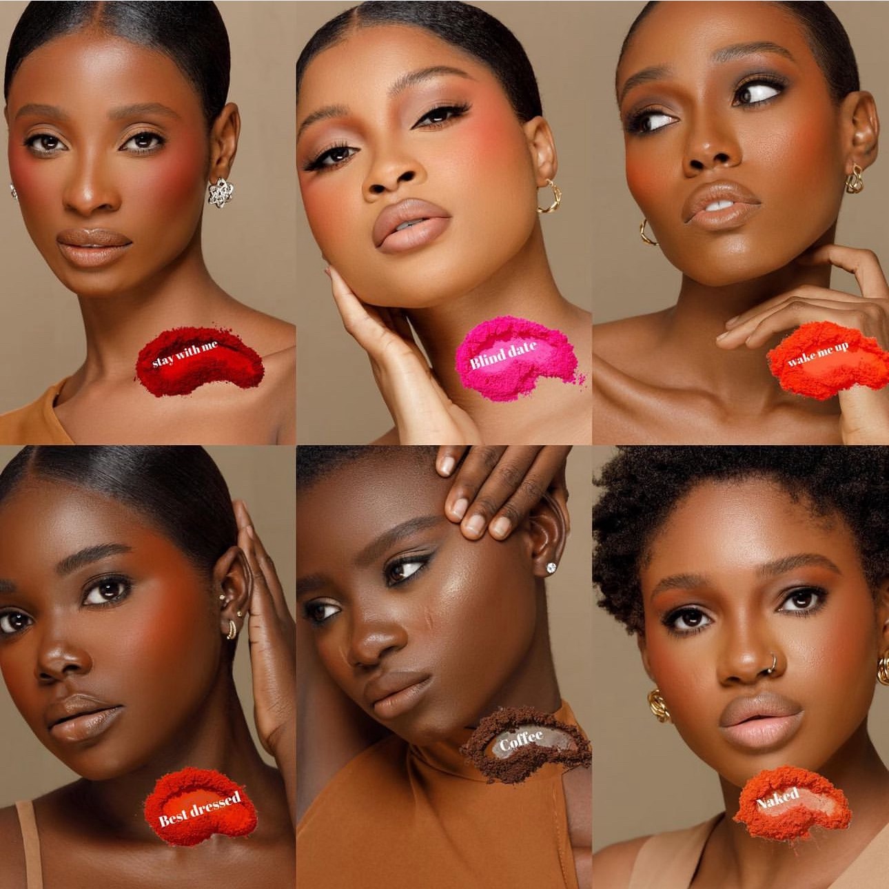 Tm essential blush addict , loose blush – David Beauty Cosmetics