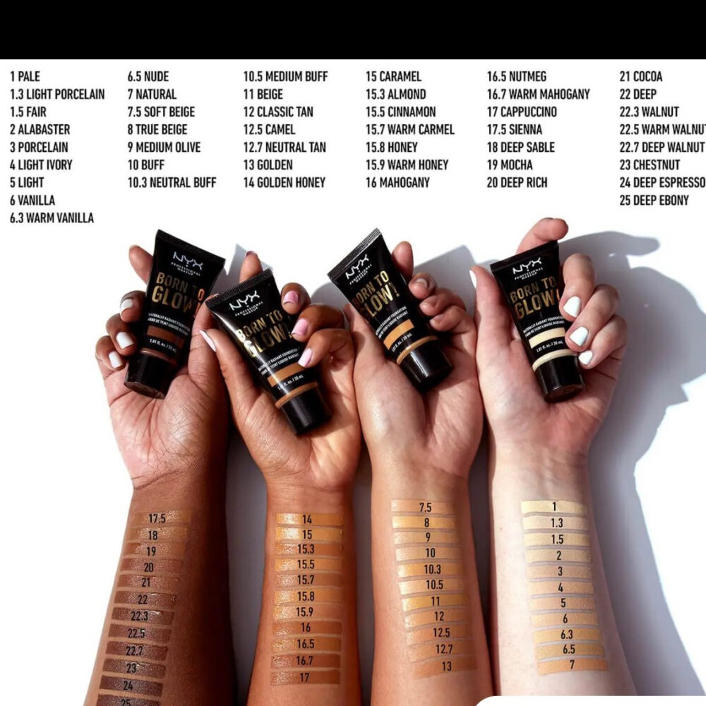 NYX Born to glow foundation – David Beauty Cosmetics